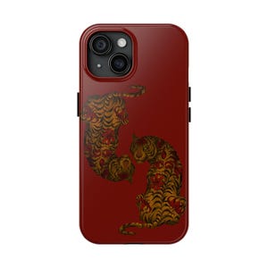 Tiger Phone Case Asian Inspired Phone Case Lotus Flower Phone Case Deep ...