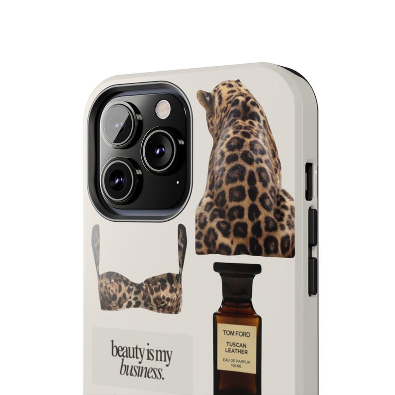 Brown Aesthetic Phone Case Leopard Print Phone Case Mood Board Phone ...