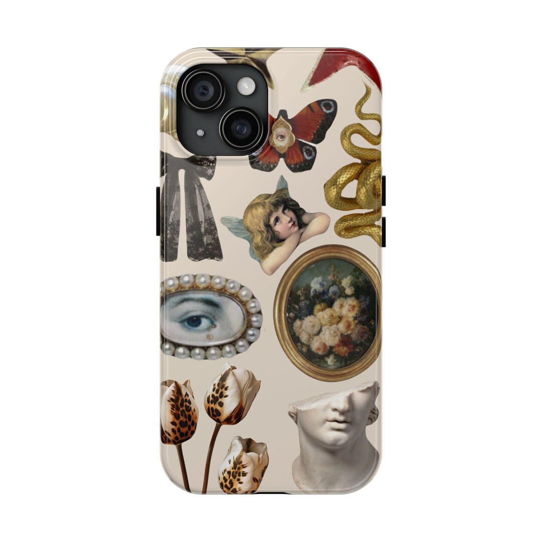 Vintage Phone Case Collage Phone Case Aesthetic Phone Case Floral Phone ...