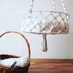 Macrame Gifthanging Cat Macrame Basket Hanging Cat Hammock - Etsy