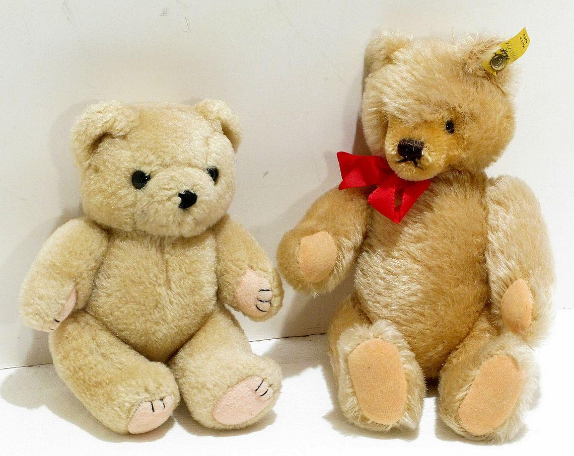 Steiff Teddy Bear Austria No. 0201/26 Plus Smaller Bonus Bear Perfect ...