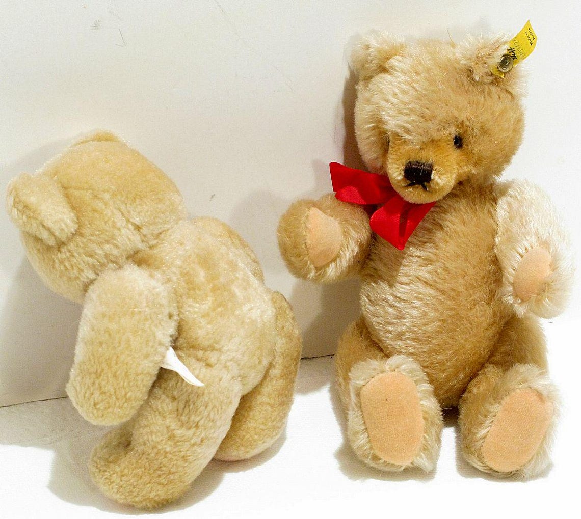 Steiff Teddy Bear Austria No. 0201/26 Plus Smaller Bonus Bear Perfect ...