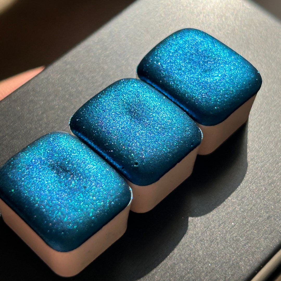 Cobalt Blue Shimmer Watercolor for Artists and DIY Professional Chrome ...