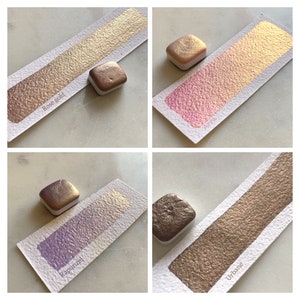 MICA DOTCARDS Handmade Watercolors Mica Metallic Dot Cards Sample Sets ...