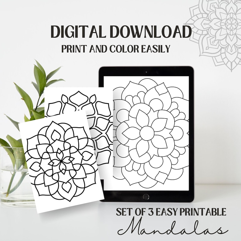 Mandala With Metallic - Etsy