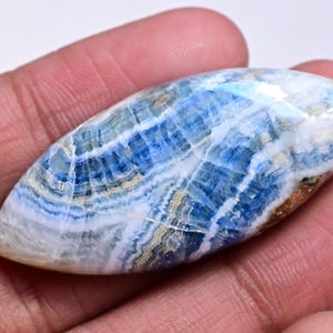Blue Scheelite Cabochon - 60 Ct. Natural Scheelite Gemstone 45mm ...