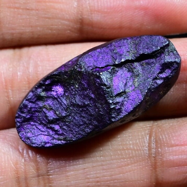 Purpurite Druzy Gemstone 43 Ct. Purple Fire Rough Stone Raw Purpurite ...