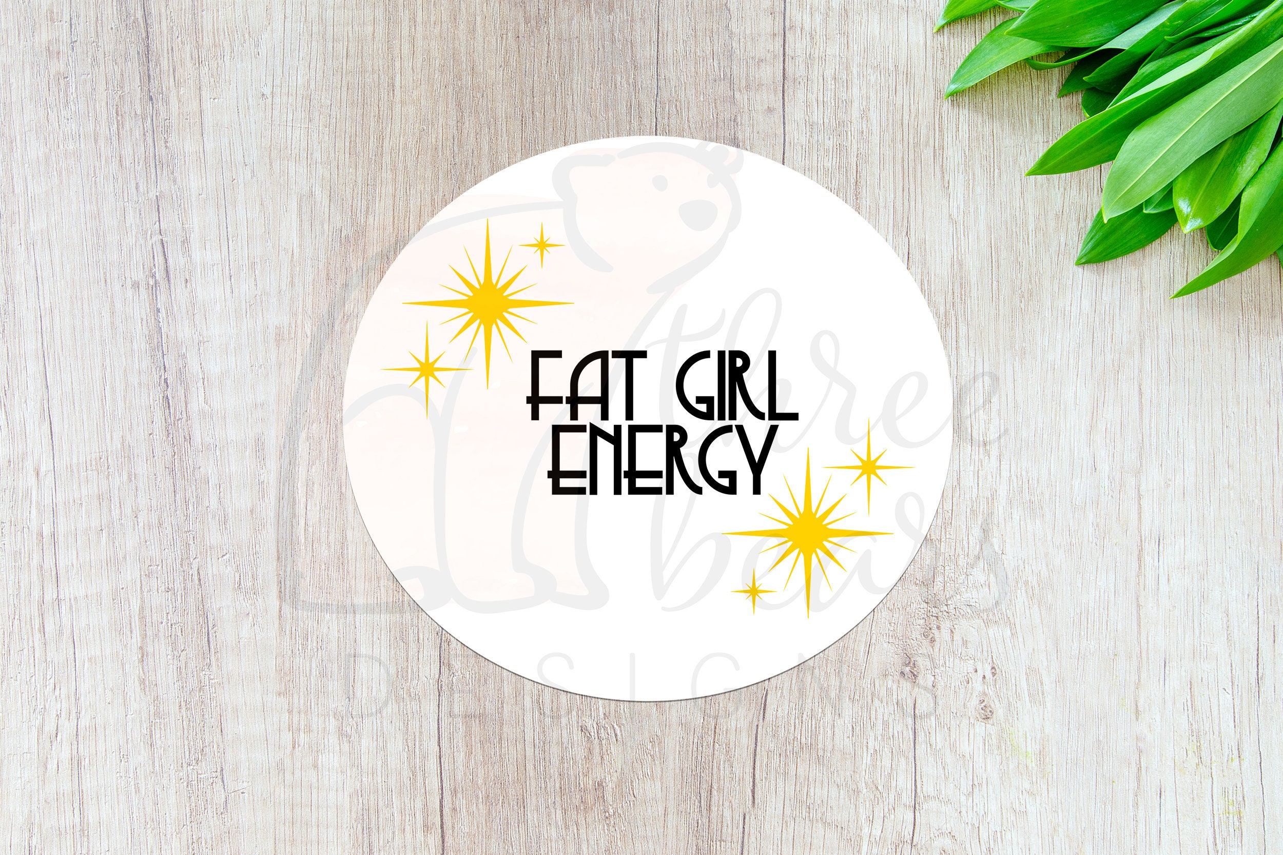 Fat Girl Energy Sticker Fat Positive Vinyl Stickers Body - Etsy UK