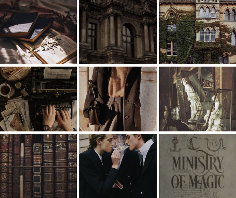 Academia Aesthetic Print Collage - 20 Photos - Etsy