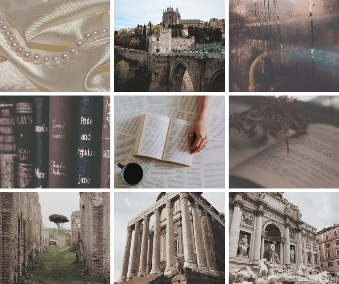 Academia Aesthetic Print Collage - 20 Photos - Etsy