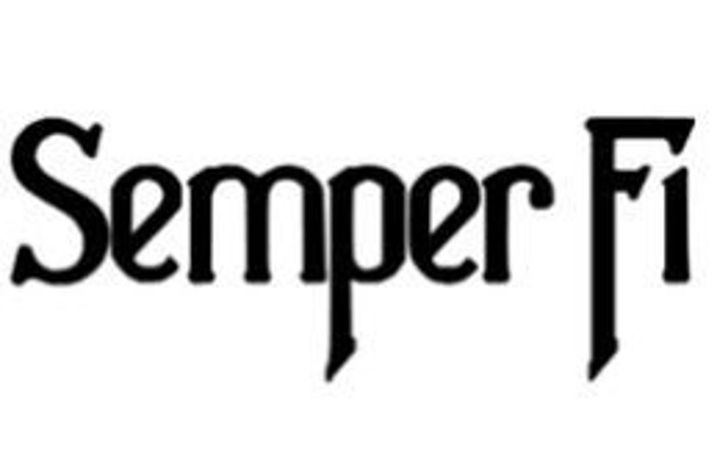 Semper Fi Fidelis SVG dxf jpeg File Always Faithful Veteran | Etsy