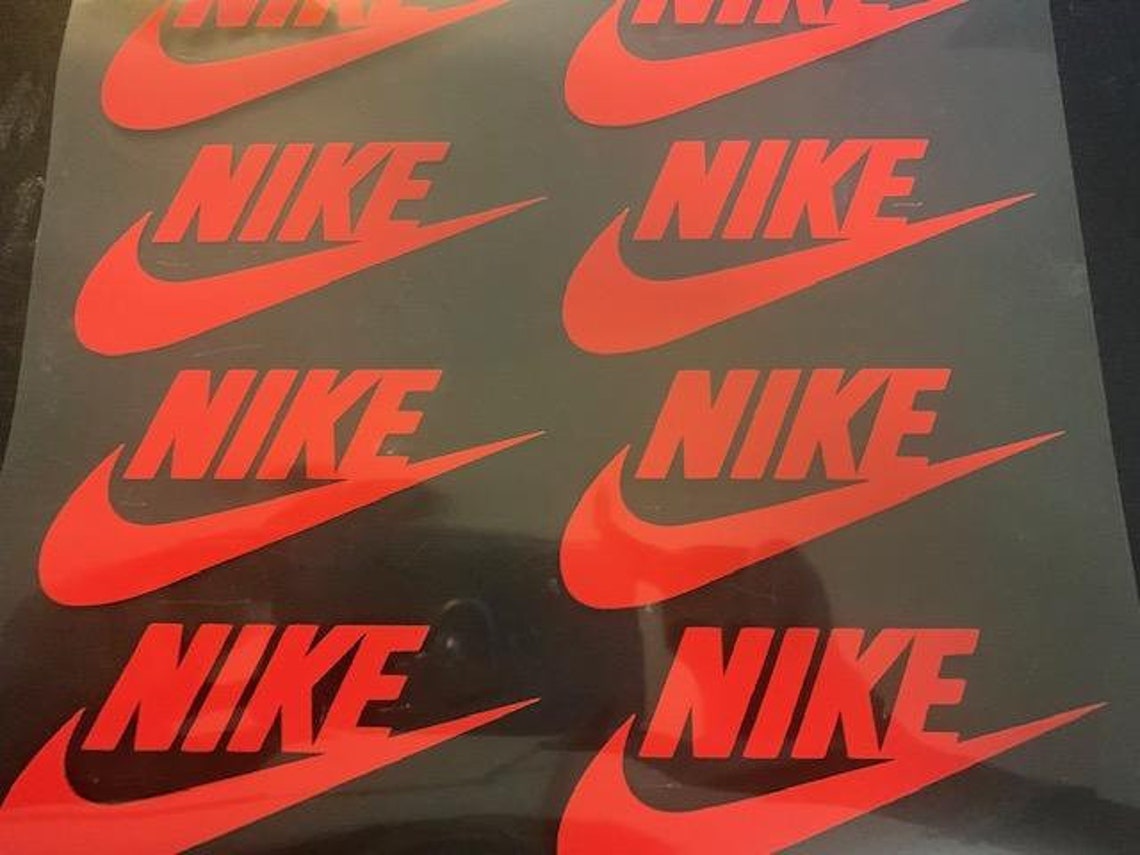20 Nike Swoosh With Words Iron On Patch Decals 2 or 4 inches | Etsy
