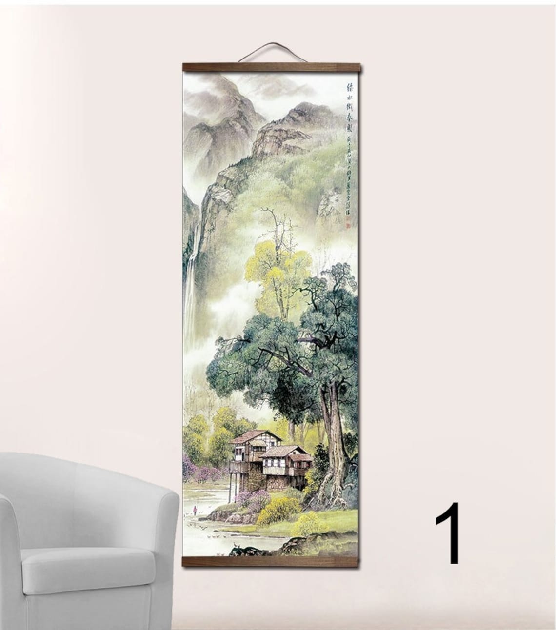 Japanese Nature Landscape Scenery Old Painting Wall Decor Wall - Etsy