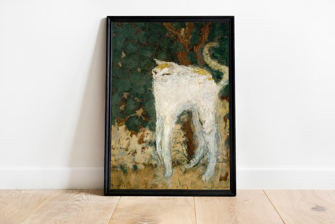 Le Chat Blanc Pierre Bonnard Canvas Wall Art Print,pierre Bonnard ...