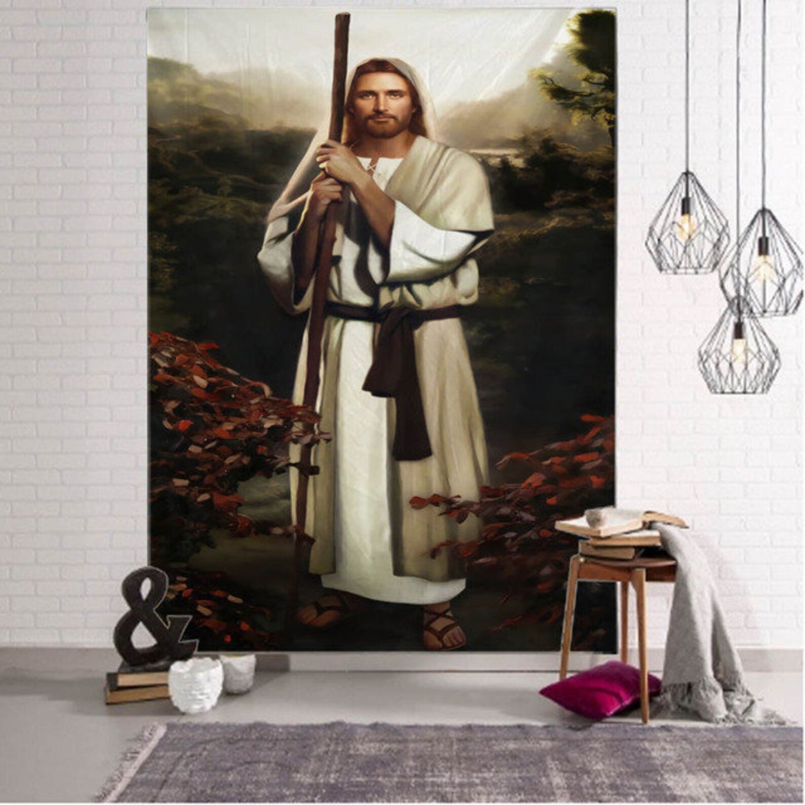 Jesus Christ Tapestry Wall Hanging, Religious Christian Tapestries ...