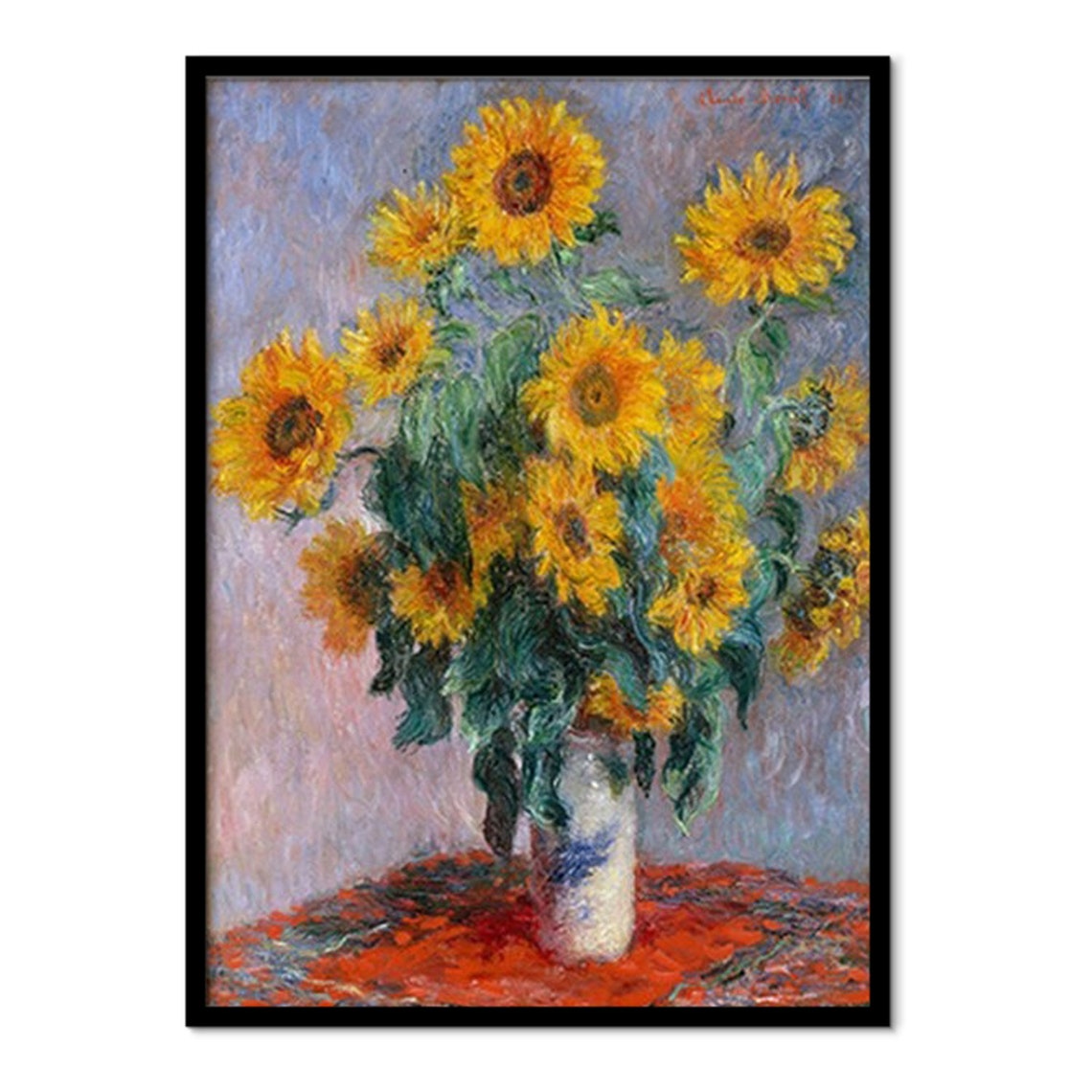 Claude Monet Famous Sunflower Oil Painting Monet Artwork - Etsy