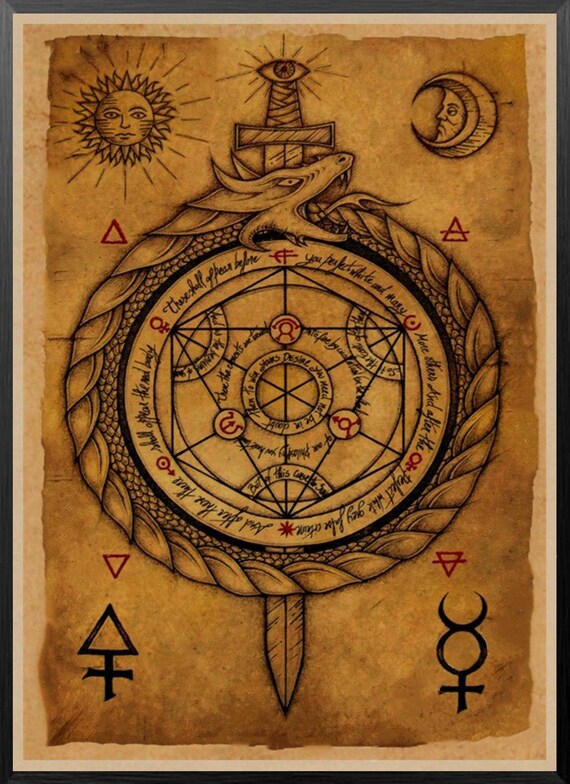 Alchemy Symbols Circle