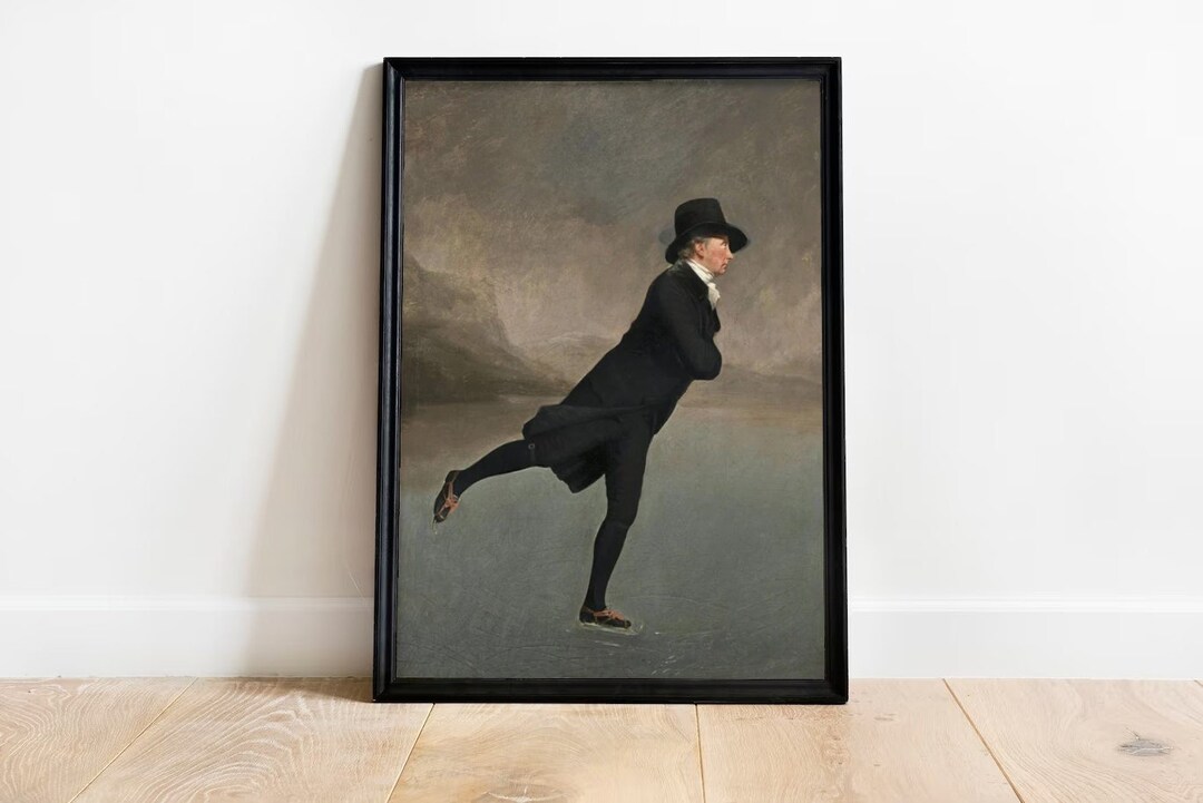 The Skating Minister Famous Painting, Ice Skater Print, Old Gallery ...