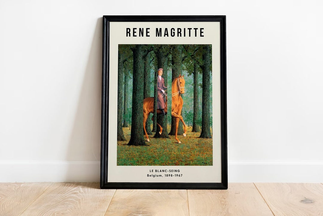 Rene Magritte Poster, the Blank Signature Rene Magritte Print ...
