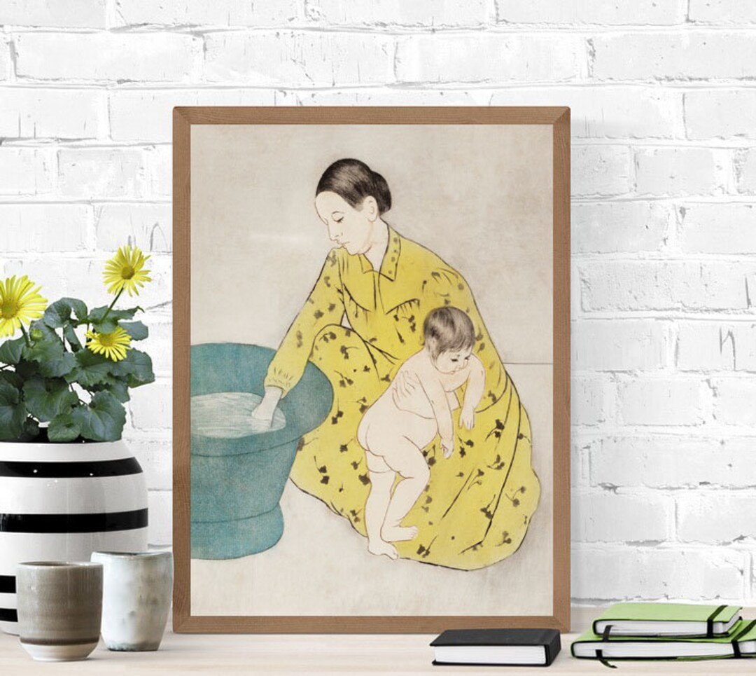 Mary Cassatt, the Bath, Mother and Child Painting Nursery Wall Décor ...