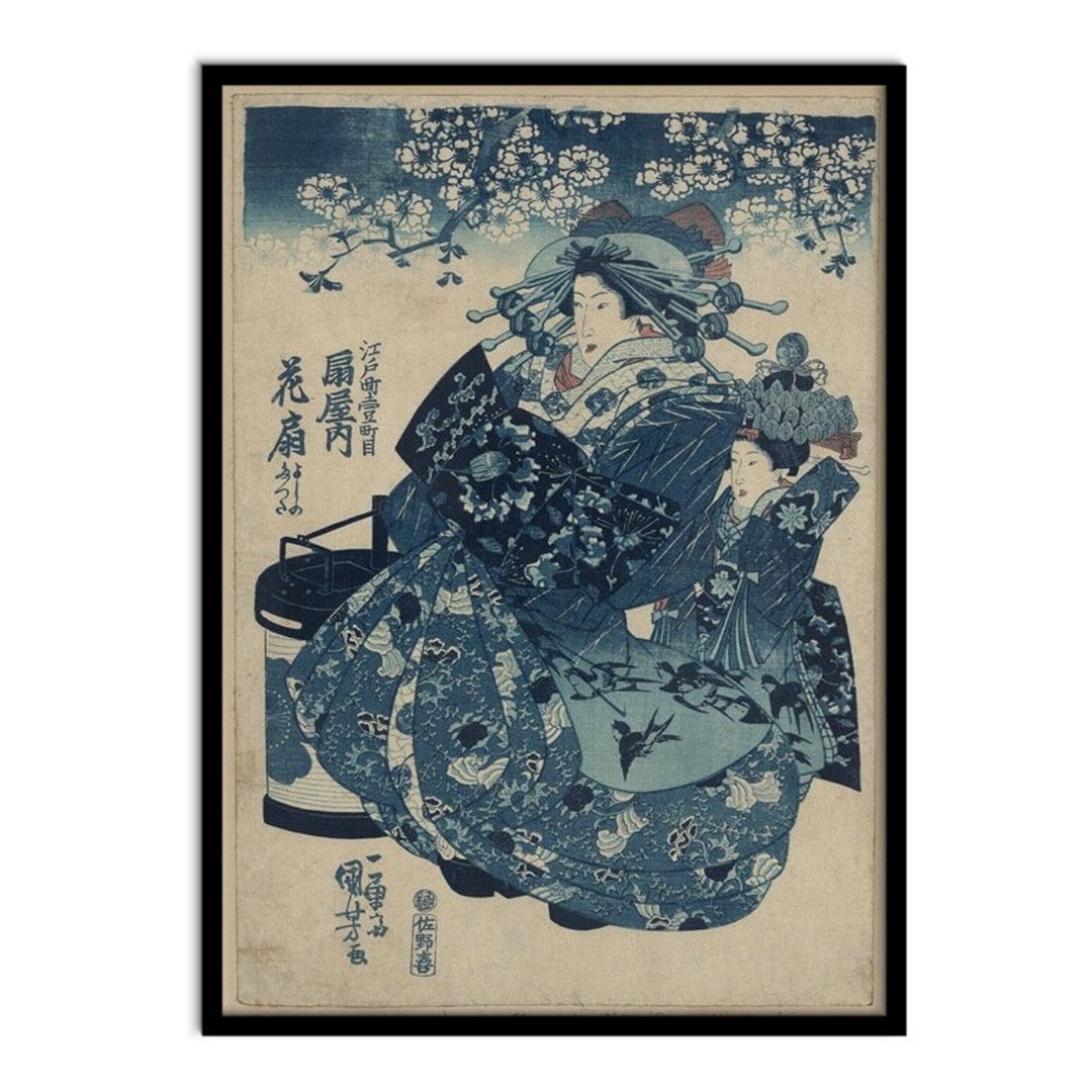 Wall Art Japan Ukio-e Japanese Woman Painting Art Print Oriental Asian ...