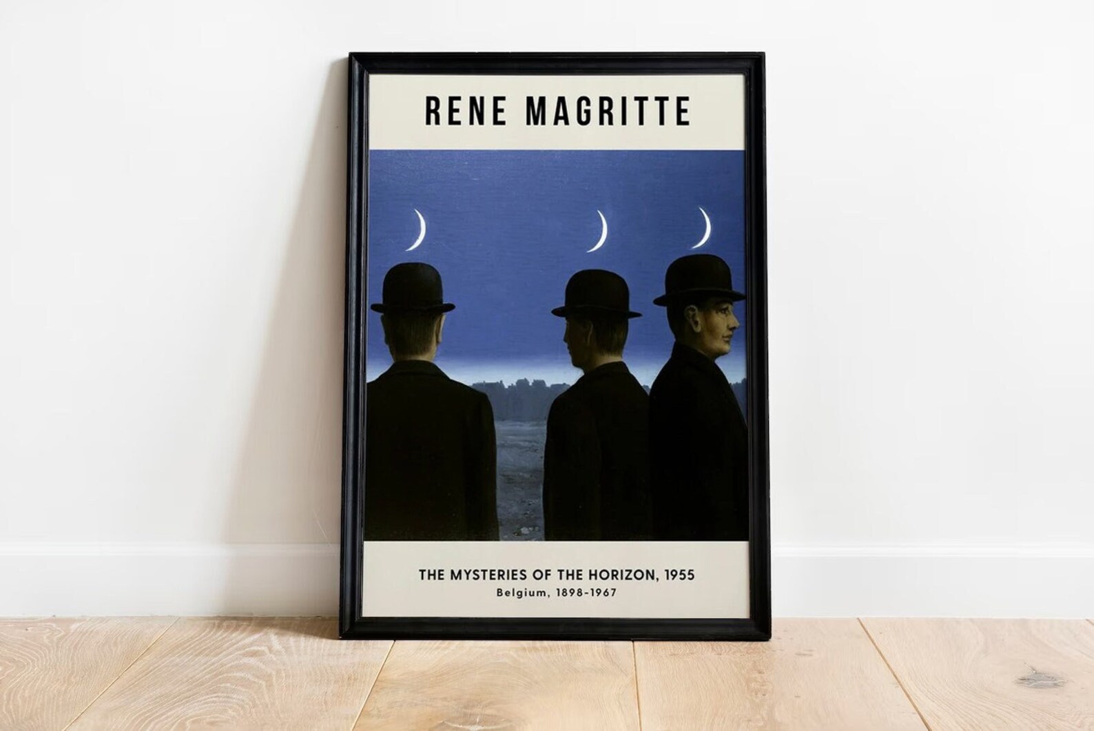 Rene Magritte Poster, the Golconda Rene Magritte Print, Surrealism Wall ...