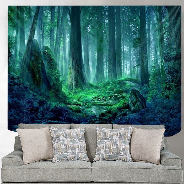 Forest Tapestry - Etsy
