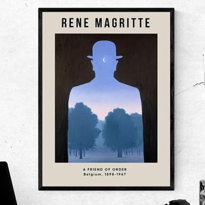 Rene Magritte Poster - the Voice of Space, Exhibition Poster, Printed ...