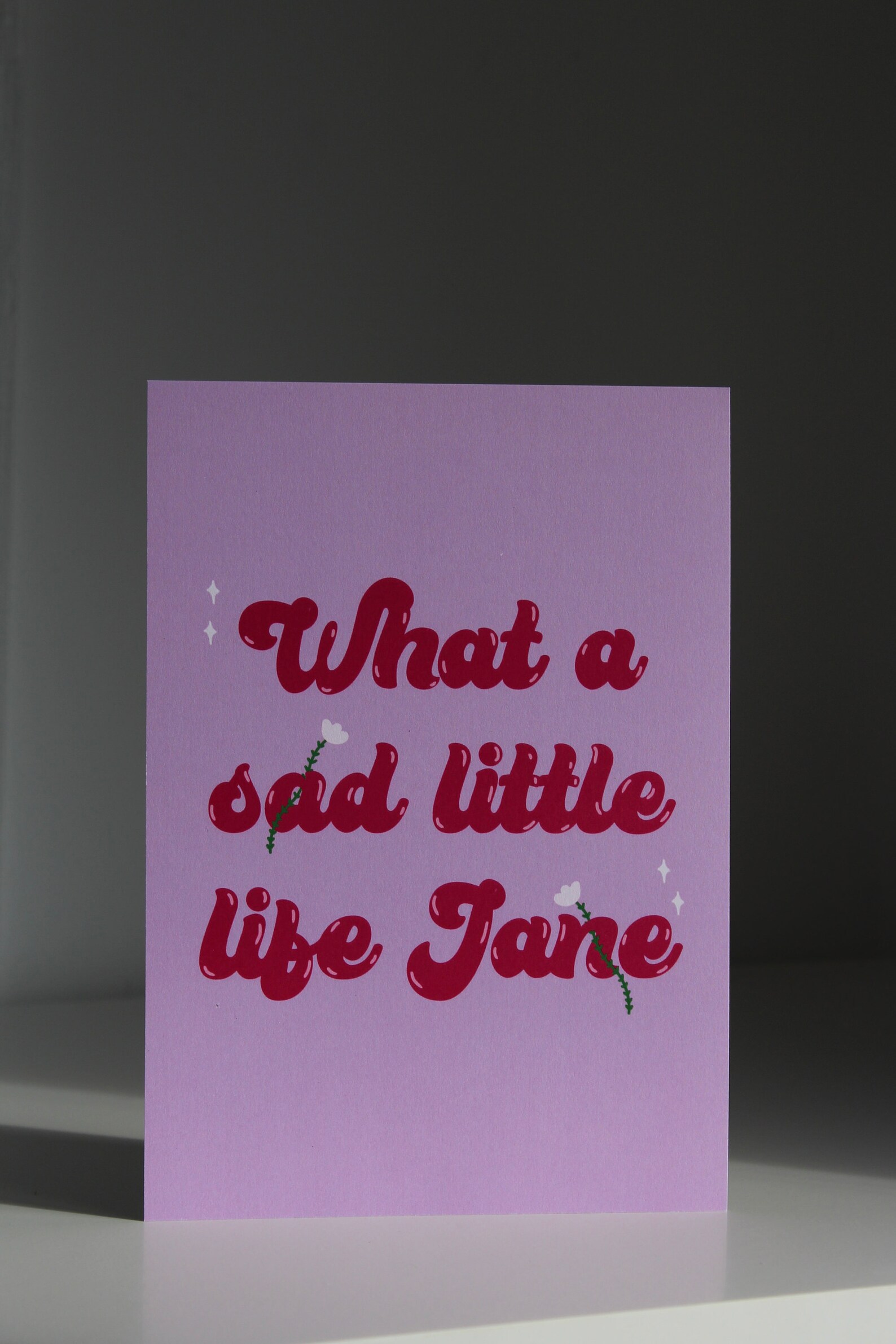 What a Sad Little Life Jane Print - Etsy