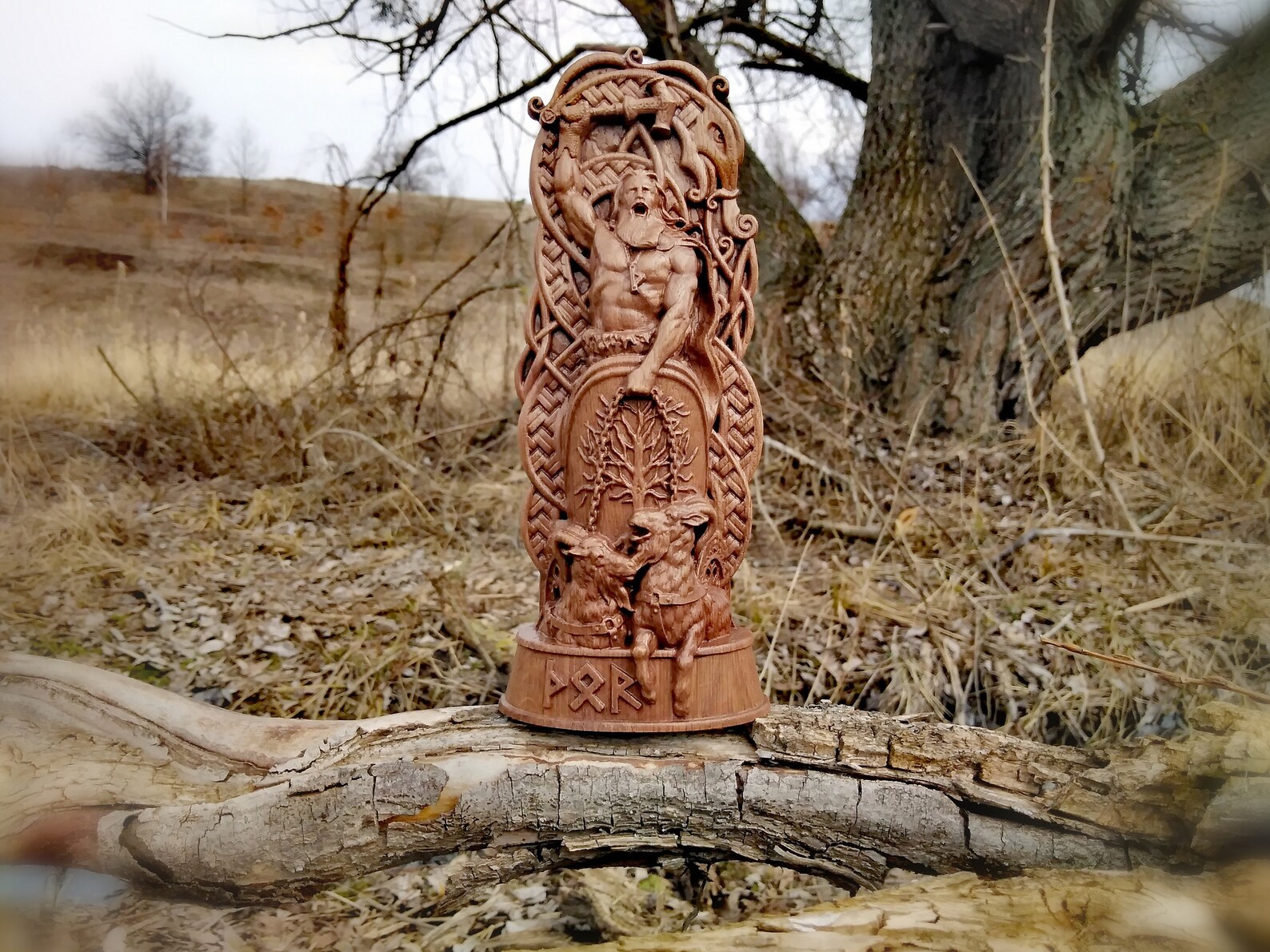 Thor Statue Norse Pagan Gods Allfather Viking Art Scandinavian - Etsy
