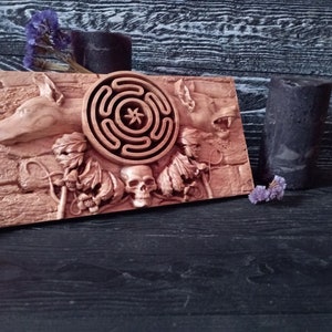 Hecate Sign Greek Goddess, Hexe for Pagan Home Altar, Hecate Key - Etsy