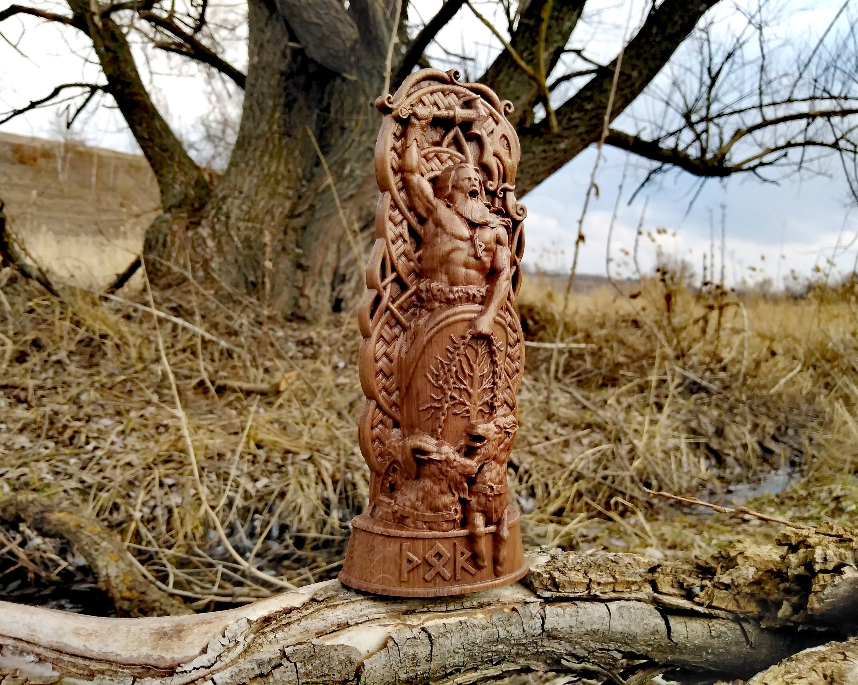 Thor Statue Norse Pagan Gods Allfather Viking Art Scandinavian - Etsy