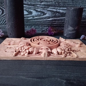 Hecate Sign Greek Goddess, Hexe for Pagan Home Altar, Hecate Key - Etsy