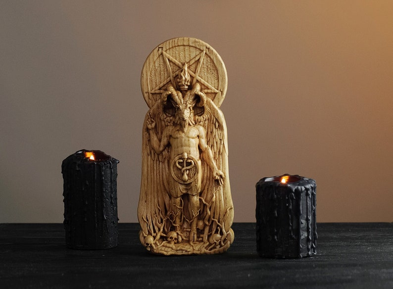 Baphometbaphomet Statue Magic Idol Witchcraftalchemy - Etsy