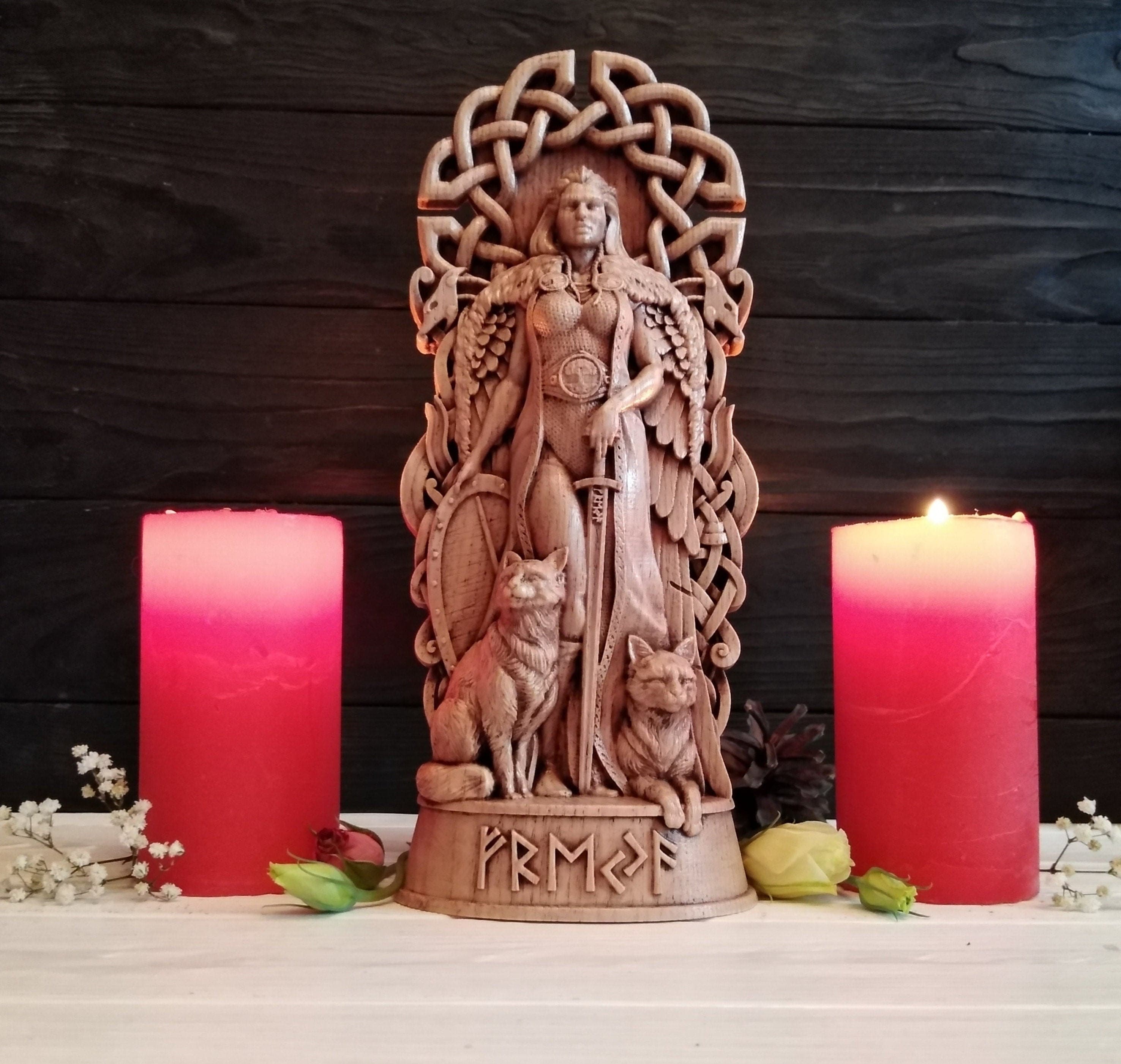 Freya Freyja Statue Gott Wikinger Pagan Paganismus Gott Altar | Etsy