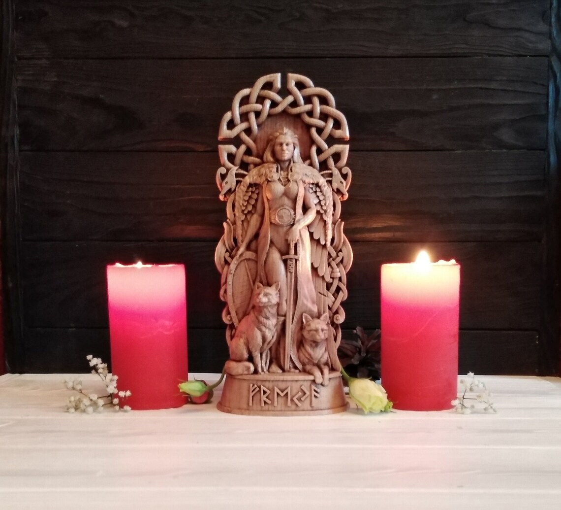 Freya Freyja Statue Gott Wikinger Pagan Paganismus Gott Altar | Etsy