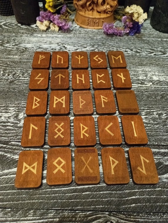 Runes Elder Futhark Runes Set Viking Protection Runes Witch - Etsy