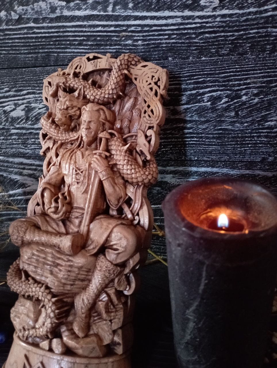 Loki estatua de Loki panteón nórdico dios vikingo - Etsy México