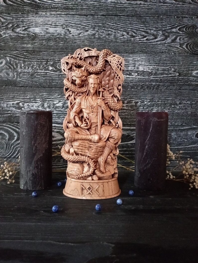 Loki Loki Statue Norse Pantheon God Viking Mythology - Etsy