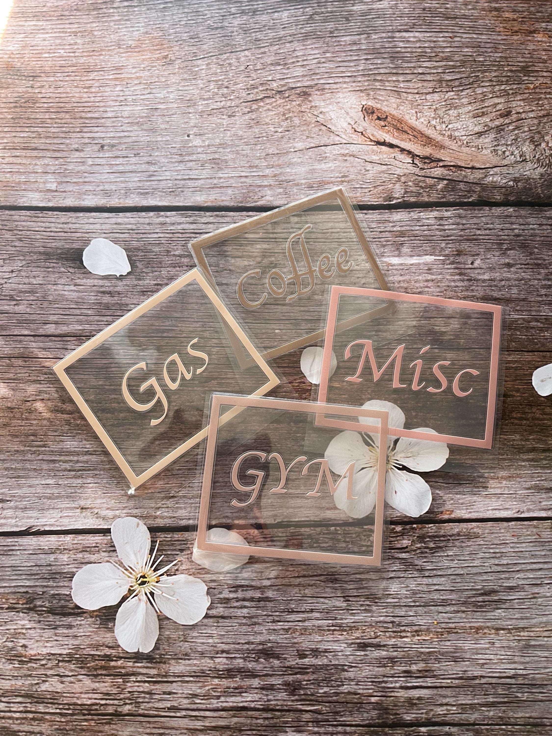 Clear MICRO Cash Envelopes, Wallet Size Micro Envelopes, Aesthetic Cash ...