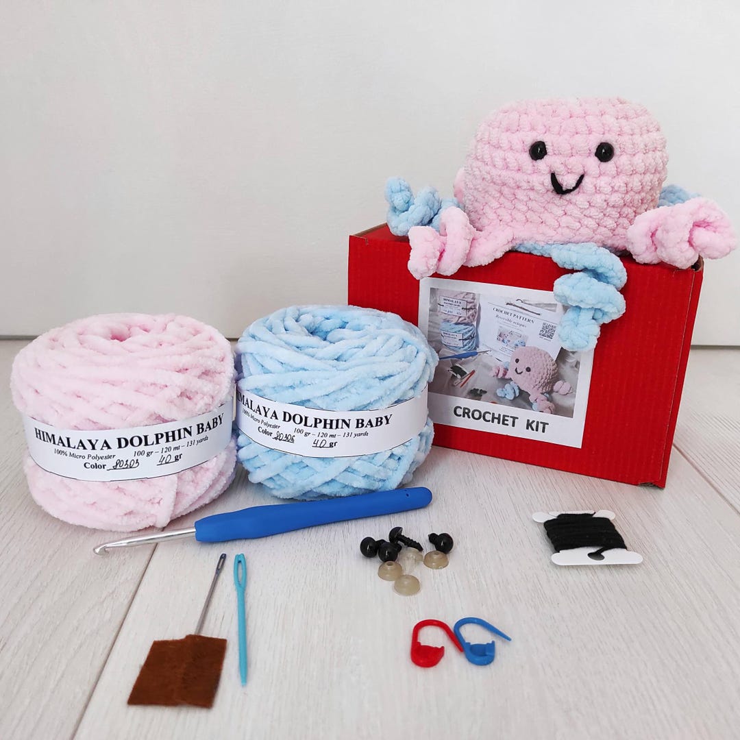 Reversible Octopus Crochet Kit - Beginner Crochet Patterns Amigurumi ...