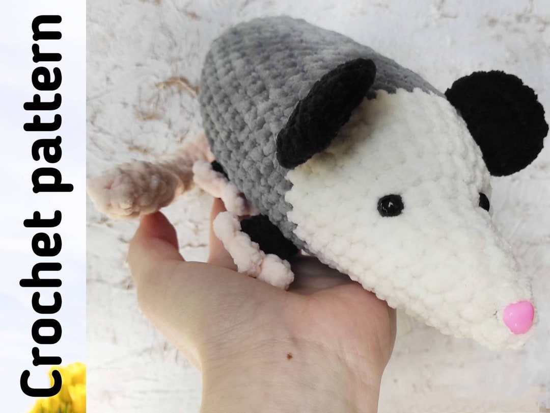 Opossum Crochet Patterns Amigurumi Plush Possum Pattern - Etsy