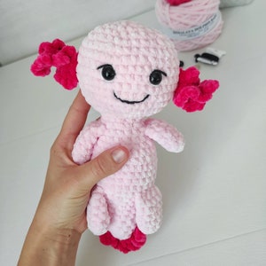 CROCHET KIT Axolotl Beginners Amigurumi Kit With Yarn DIY Plush Toy ...