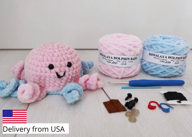 Reversible Octopus Crochet Kit Beginner Crochet Patterns - Etsy