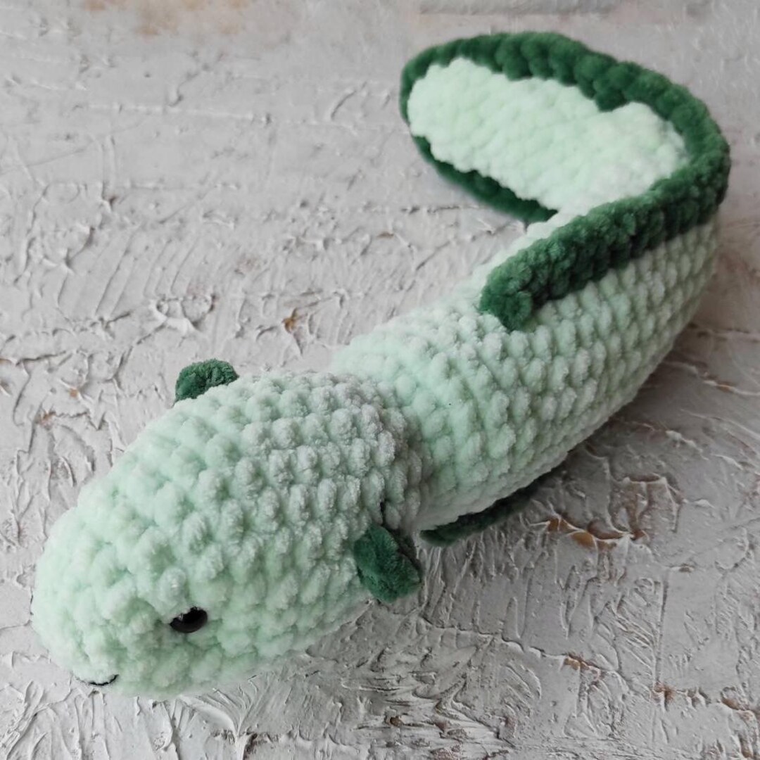 Eel Plush stuffed Animal Eel Crochet Toys Toddler Toys Gift for Kids ...