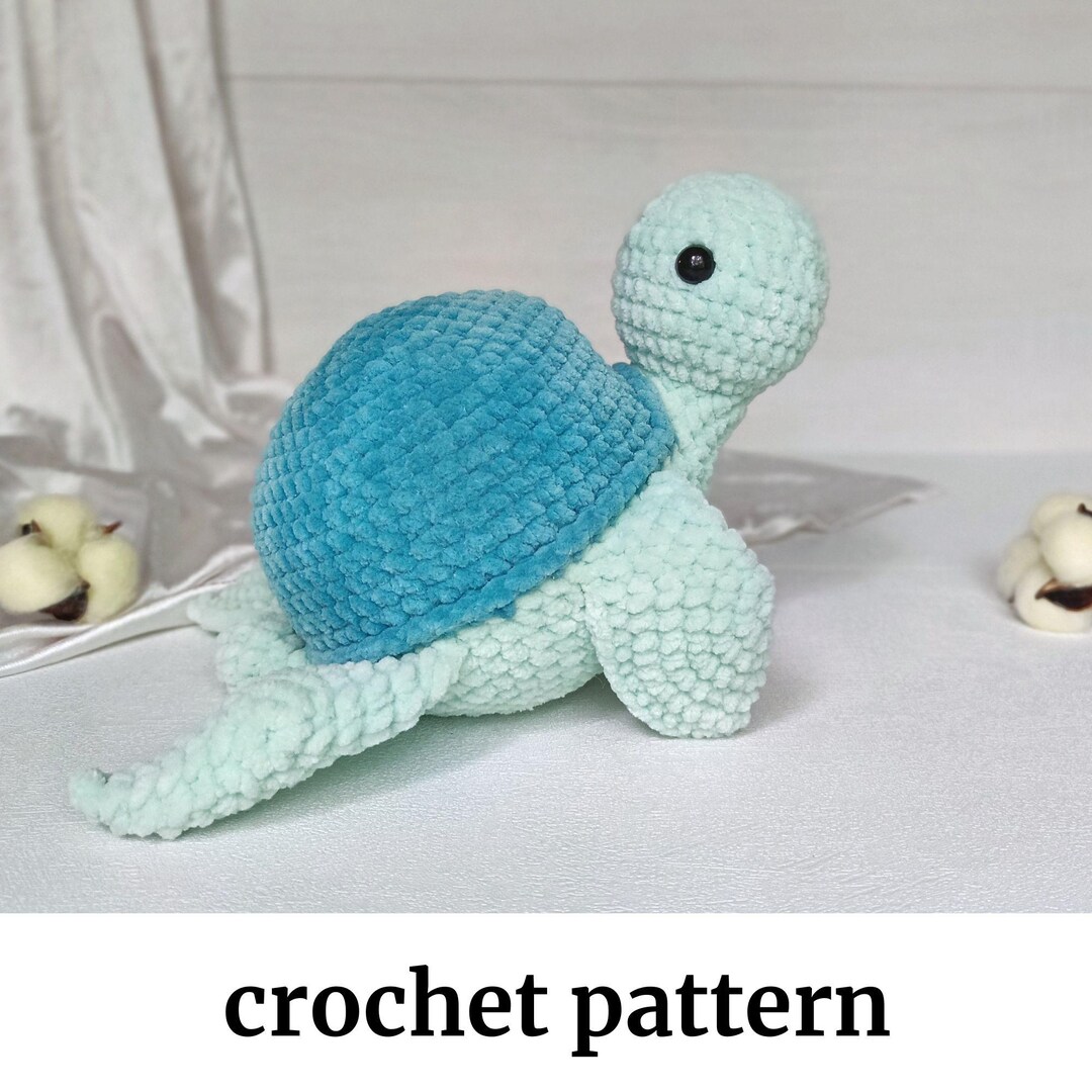 Turtle Crochet Pattern (in English) NO SEW - Plush Turtles - Amigurumi ...