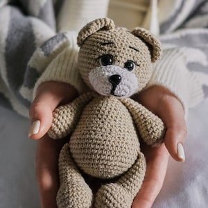 Bear Crochet Kit for Beginner - Amigurumi Teddy Bear - DIY - Craft - Etsy