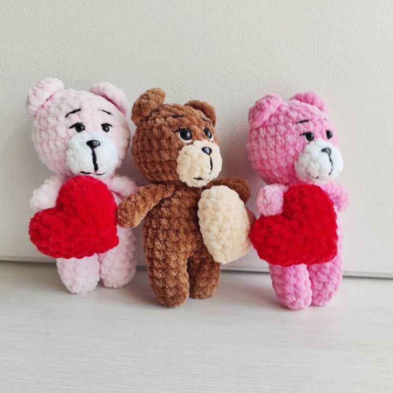Bear Crochet Kit for Beginner - Amigurumi Teddy Bear - DIY - Craft - Etsy