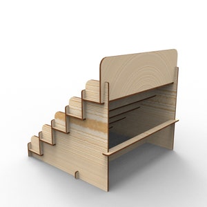 Retail Counter Display Stand SVG, Portable Store Display Laser Cut File, Craft Fair Display ...