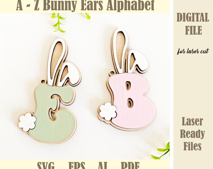 Easter Name Tag SVG for Glowforge, Silhouette, Cricut, Inkscape ...